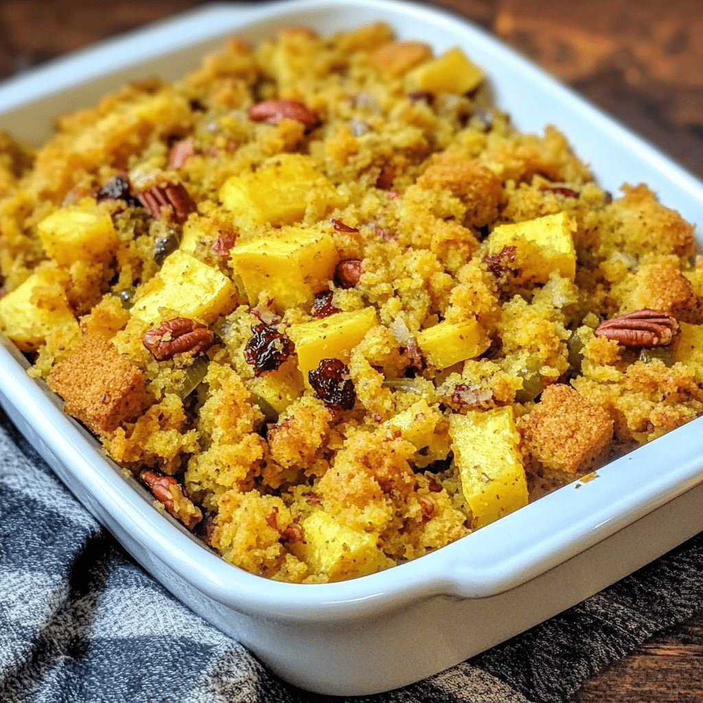 Cornbread Dressing with Squash