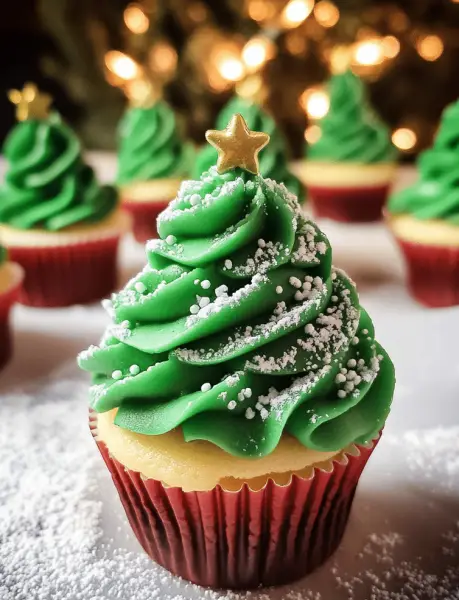 Christmas Tree Cupcakes