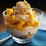 Mango and Coconut Trifle in a Cup