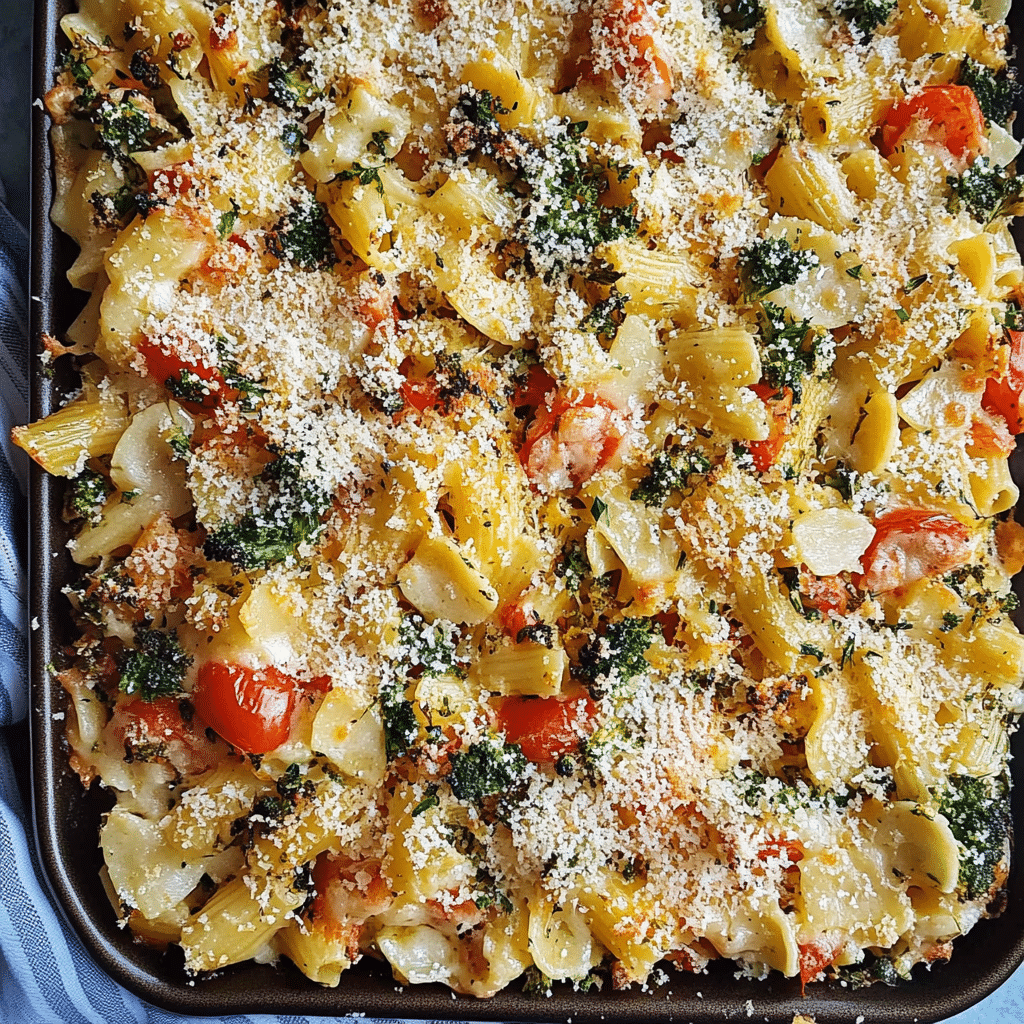 Sheet Pan Pasta Bake